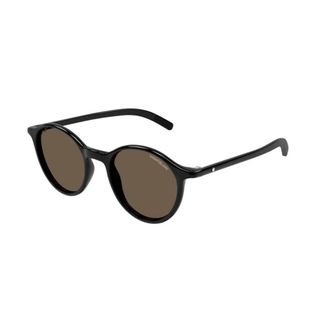 Montblanc Schwarz Braun Sonnenbrille Mb0324S 001 - - Accessories - Herren - Schwarzk - 50 MM