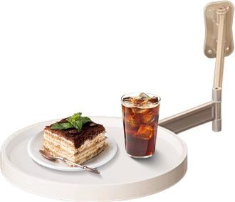 Generic Wandmontierter runder Tisch - kompakter Klappschreibtisch, fester mobiler Tisch | 180 &deg; drehbare Kneipentische f&uuml;r kleine R&auml;ume, funktionaler Arbeitsp