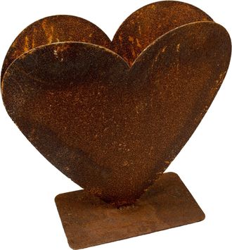 Vosteen Rost Herz zum bepflanzen Metall Gartendeko Edelrost Gartendekoration