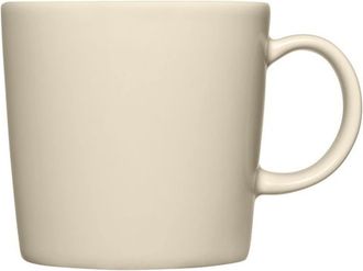 iittala Teema Becher aus Porzellan in der Farbe Leinen 0,3L, Ma&szlig;e: 11cm x 8,3cm x 8,1cm, 1026888