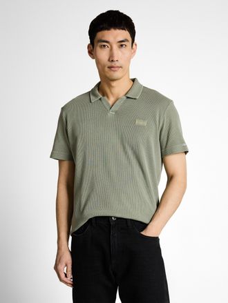 Tom Tailor Poloshirt TOM TAILOR, Herren, Gr. XL, gr&uuml;n (grauish shadow olive), Single Jersey, Obermaterial: 60% Baumwolle, 40% Polyester, unifarben, regular fit n