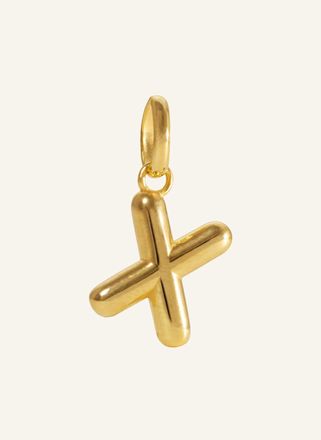 Pompidou Anh&auml;nger Puffy Letter X By Glambou gold