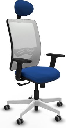 Piqueras y Crespo Neigbarer PC-Stuhl Zulema mit 2D-Armen, h&ouml;henverstellbarer Lendenwirbelst&uuml;tze und festem Kopfteil, ausgestattet mit 3 Positionen und Schneidschaum, We