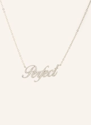 Marc Jacobs Halskette The Perfect Pave Necklace silber