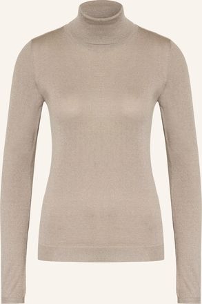 Brunello Cucinelli Brunello Cucinelli Rollkragenpullover Mit Cashmere Und Glitzergarn beige