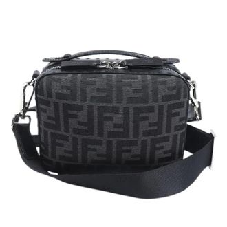 Fendi Pre-owned Mini Travel Zucca Canvas Leder Schultertasche - - Pre-owned - Herren - Schwarzk - ONE SIZE
