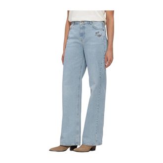 Harper & Yve Yve-Pa Wide Jeans - - Jeans - Damen - Blau - W26
