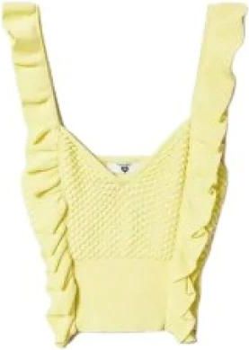 Twinset Femme, Tops, Jaune, Taille: 36 FR Top