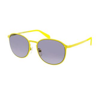 Calvin Klein Runde Metallsonnenbrille f&uuml;r Frauen - - Accessories - Damen - Gelb - ONE SIZE