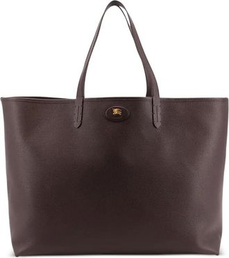 Burberry sac porté épaule réversible à carreaux - Marron