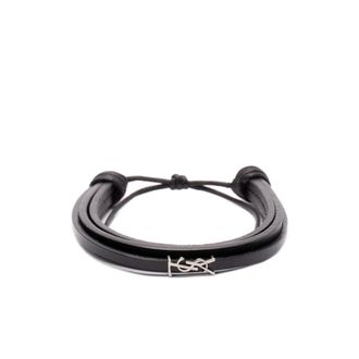 Saint Laurent Logo-plaque Bracelet