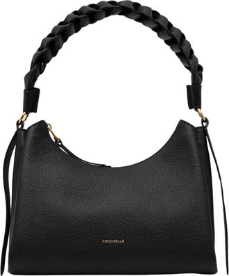 Coccinelle Gepr&auml;gte Ledertasche - - Bags - Damen - Schwarzk - ONE SIZE