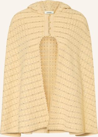 Sandro Sandro Cape Mit Glitzergarn Und Schmucksteinen gold