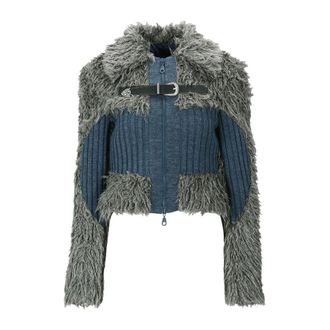 Andersson Bell Femme, Pulls, Multicolore, Taille: 42 FR Shearling Zip-Up Sweater