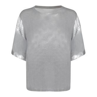 Norma Kamali Boxy Kurzarm-T-Shirt - - Tops - Damen - Grau - S