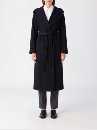 IVY OAK Long manteau peignoir en pure laine avec ceinture