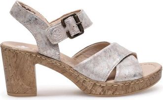 Rieker Sandalen 66853-90 Goldfarben