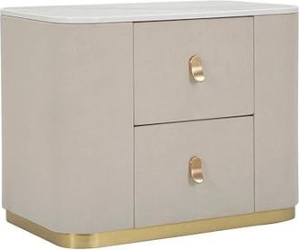 Dmora Nachttisch Berra 60x40x47h cm Wei&szlig; EIN Regal