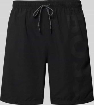 HUGO BOSS Badeshorts mit Label-Schriftzug Modell ORCA
