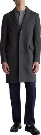 Benetton Herren Cappotto 2x59un05m Mantel, grau, 48