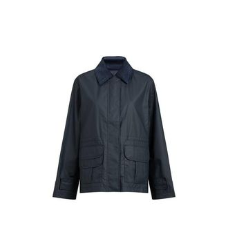 Aigle Parka courte cir&eacute;e &agrave; col velours en coton m&eacute;lang&eacute;