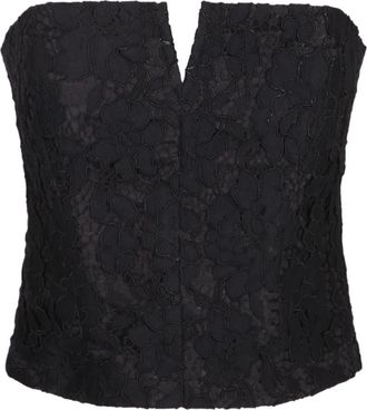 Federica Tosi Femme, Tops, Noir, Taille: 36 FR D&eacute;bardeur