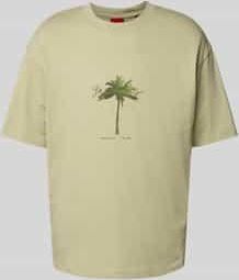 HUGO BOSS T-Shirt mit Label-Print Modell Duwom