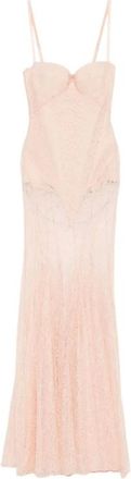 Elisabetta Franchi Femme, Robes, Beige, Taille: 40 FR Long Lace Dress