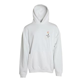 Balenciaga Wei&szlig;e Torch Hoodie Pullover - - Sweatshirts & Hoodies - Herren - Wei&szlig; - S