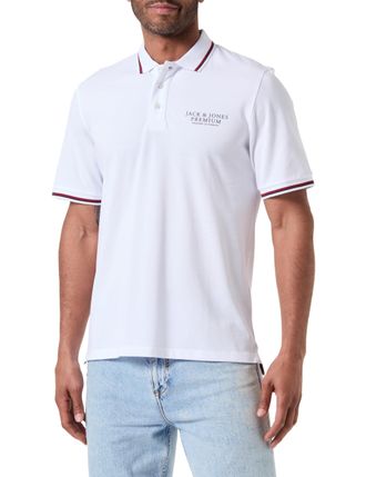Jack & Jones Herren Jprbluarchie Ss Polo Sg Poloshirt, Bright White, L
