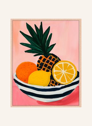 Liv Corday Wandbild K&uuml;hn & Saftig Mit Rahmen braun