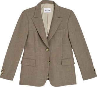 Sand Copenhagen Ginette Spitzes Tweed Blazer - - Jackets - Damen - Braun - 2XL