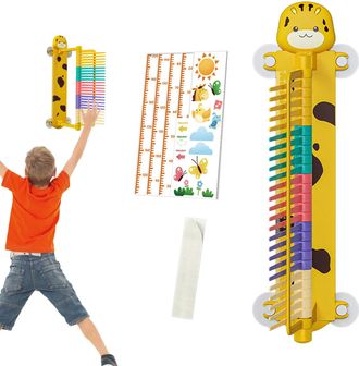 Generic Jump Test Measurement Stick - Child Exercise Evaluator, Touch Patting Pole | Durable ABS Construction Height Adjustable Trainer 330g Compact Size, Fun