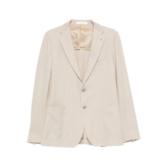 Tagliatore Einreihiger Zweiknopf-Blazer - - Jackets - Herren - Beige - L