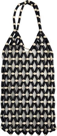 Weili Zheng Femme, Sacs, Multicolore, Taille: ONE Size Mini Sac Filet Perles en Bois