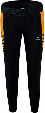Erima Damen Six Wings Funktionelle Trainingshose (1102217), schwarz/New orange, 36