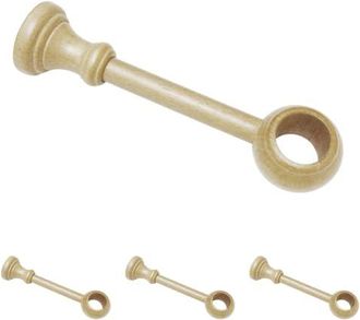 Gardinia Tr&auml;ger geschlossen f&uuml;r &Oslash; 28 mm Natur 17 cm (Packung mit 4)