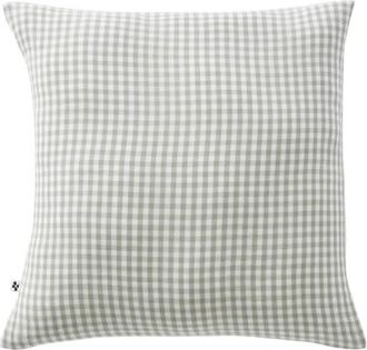 Altobuy Joel - Taie doreiller 60x60cm Gaze de Coton Vichy Coloris Eucalyptus