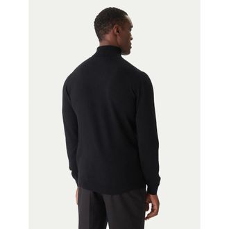 Karl Lagerfeld Homme, Pulls, Noir, Taille: XL Pull en laine &agrave; col roul&eacute; rabattu