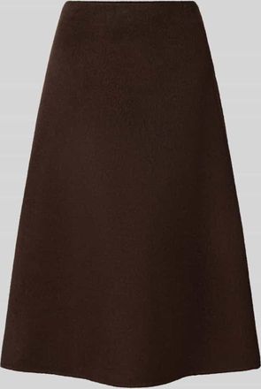 HUGO BOSS A-Linien Midi-Rock aus Woll-Lyocell-Mix Modell Vukina_DF