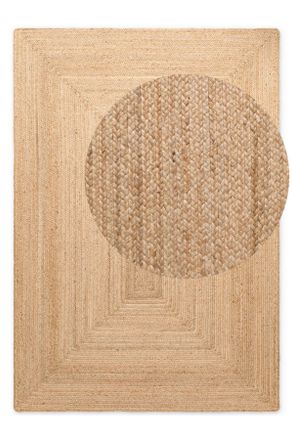 Hanse Home Juteteppich Sharmila, Gold, Textil, Uni, rechteckig, 80x150 cm, Oeko-Tex Standard 100, für Fußbodenheizung geeignet, beidseitig