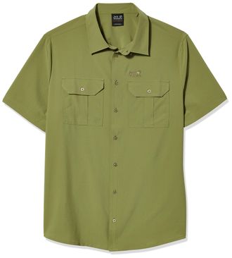 Jack Wolfskin Herren Kando River Hemd, Khaki, M