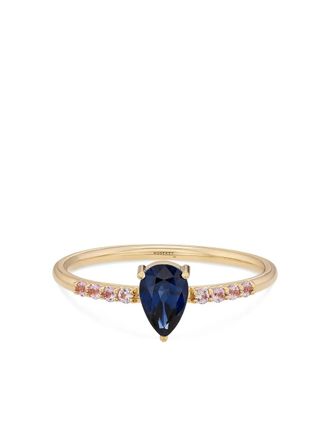 ROSEKEY bague en or rose 18ct Pixies &agrave; saphir - Bleu