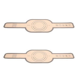 Hemobllo 2 St&uuml;ck Hitzebest&auml;ndige Silikon Backmatten 56x15cm Rutschfeste Teigtransfer und W&auml;rmeisoliermatte f&uuml;r Backofen Wiederverwendbar Vielseitig f&uuml;r Backen 