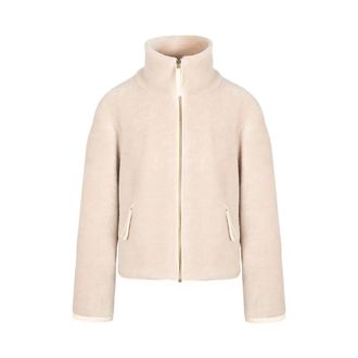 H&eacute;st H&eacute;st - Veste dagneau retourn&eacute; Kellie - Femme - Vestes - Beige - Taille: 36 FR