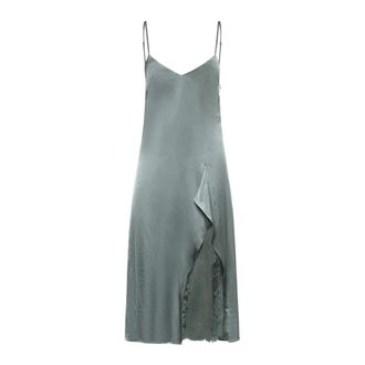 Acne Studios Slip-Kleid mit Spitzenbesatz - - Dresses - Damen - Gr&uuml;n - XS
