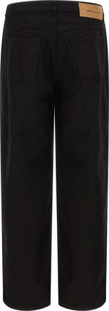 Ami Wide-Leg Denim Jeans - Black
