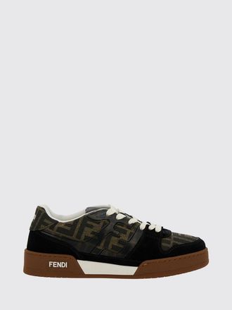 Fendi Match Sneaker aus Veloursleder und FF-Monogramm-Jacquard