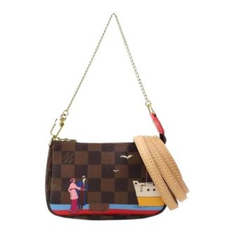 Louis Vuitton Mini Pochette Pre-owned - Femme - Pre-owned - Brun - Taille: ONE Size