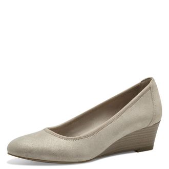 Tamaris Pumps Damen Keilabsatz beige,EU 42